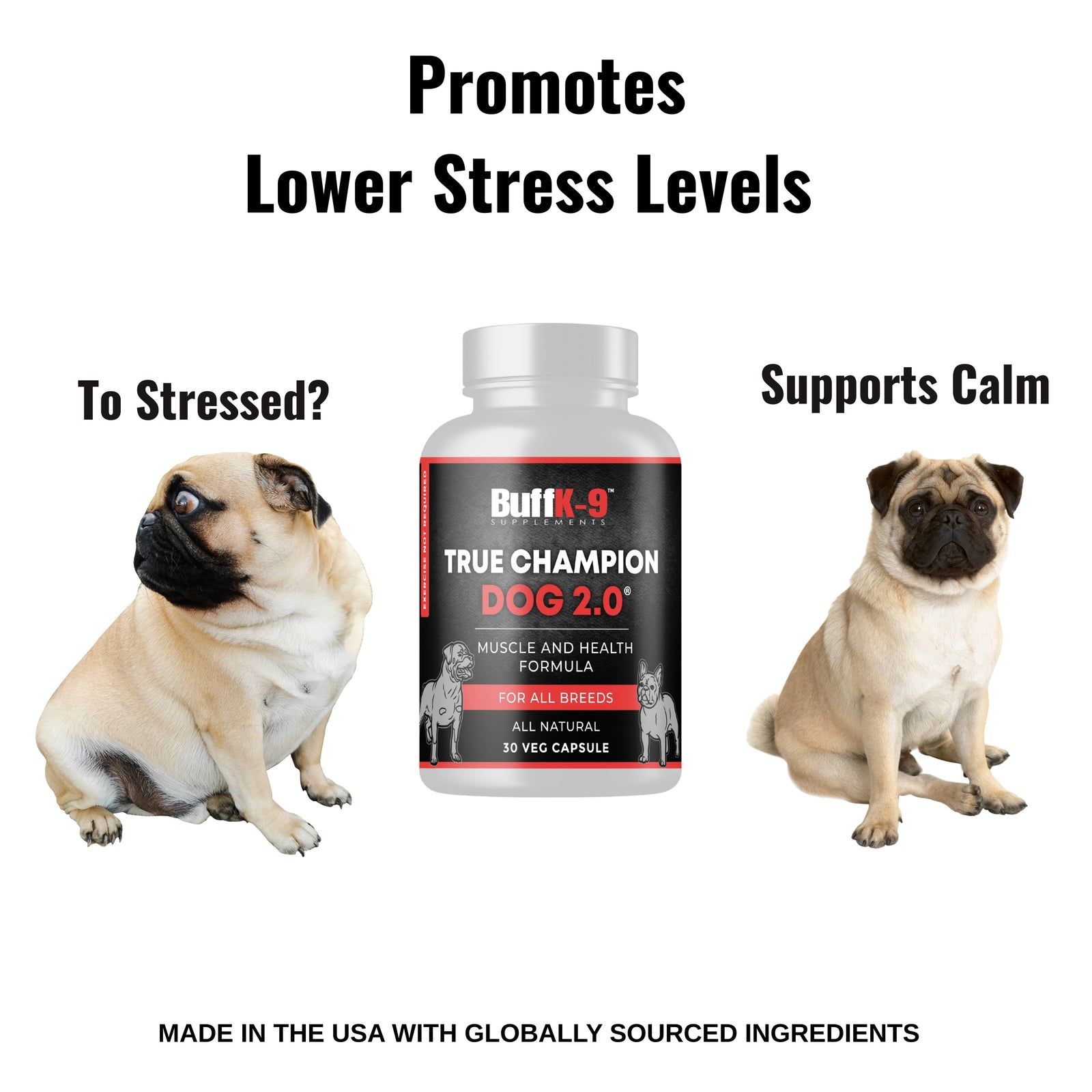 BuffK-9 Dog Vitamin Supplements for Muscle & Health